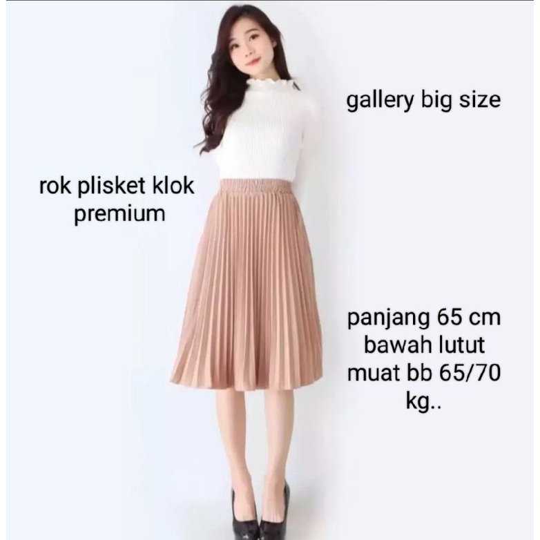 Jual rok korean style tebal rok klok pendek polos | Shopee Indonesia