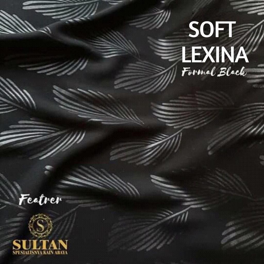 Jual Kain Abaya Sultan Soft Lexina Emboss Feather | Shopee Indonesia
