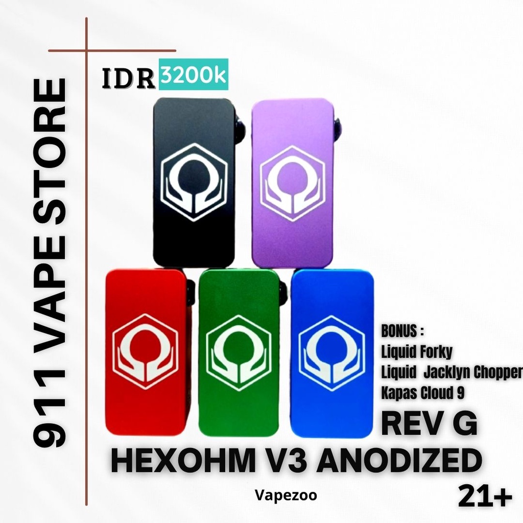 Jual HEXOHM V3 - POLOS Anodized | Authentic | Shopee Indonesia