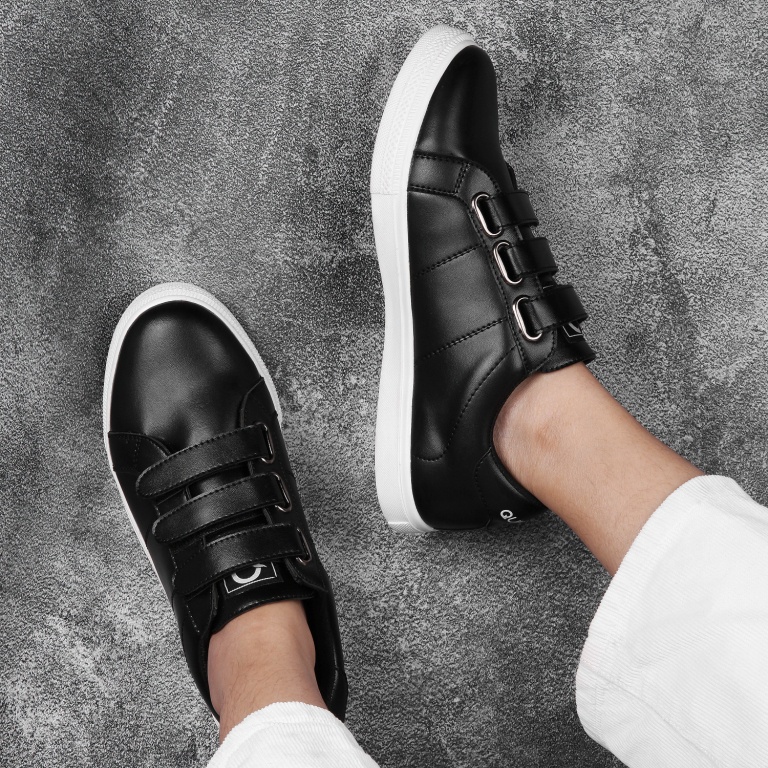 Jual Sepatu Cewek Tanpa Tali Black QPN-009 RAIHANA Sepatu Wanita ...