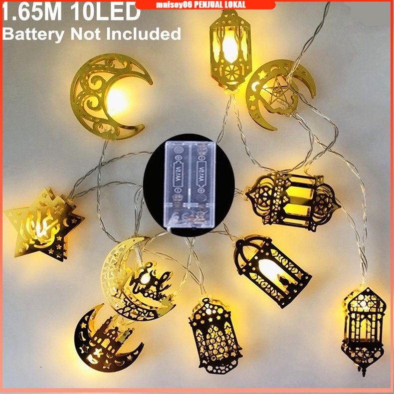 Jual 1.6m Lampu Lebaran Dekorasi Idul Fitri Lebaran EID Mubarak Ramadan ...