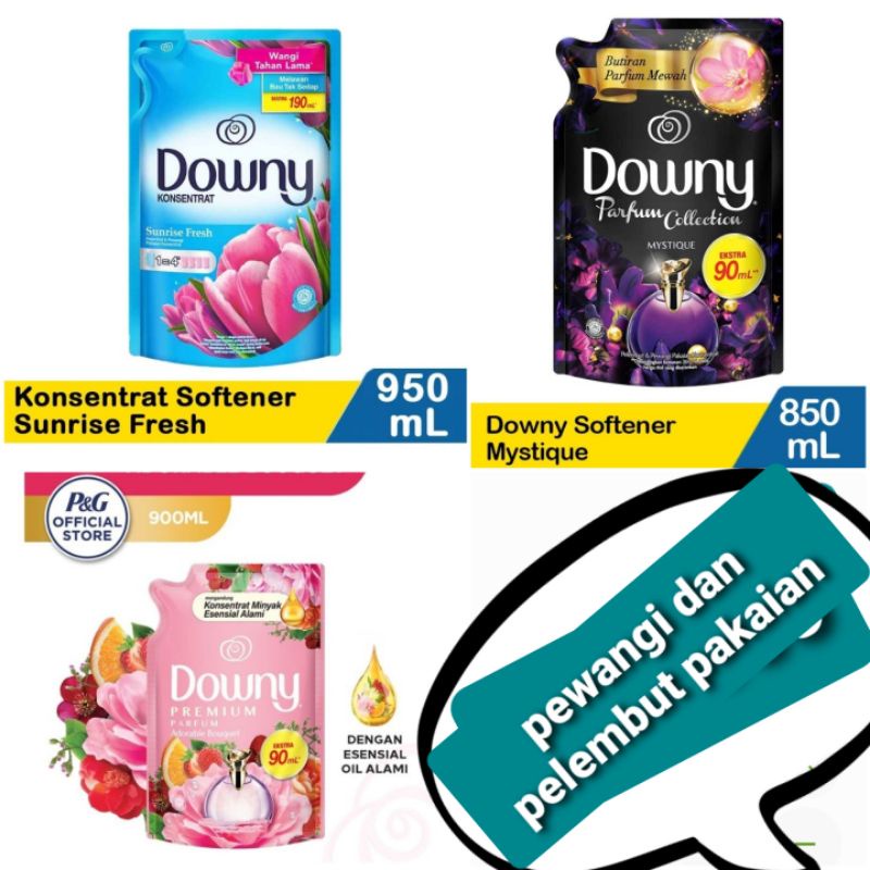 Jual Downy pewangi dan pelembut pakaian 850ml/950ml/550ml | Shopee ...