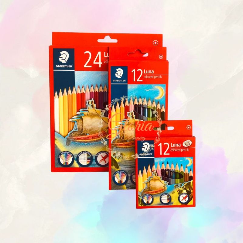 Jual Pensil 12 warna Luna/ Pensil warna 12 Luna | Shopee Indonesia