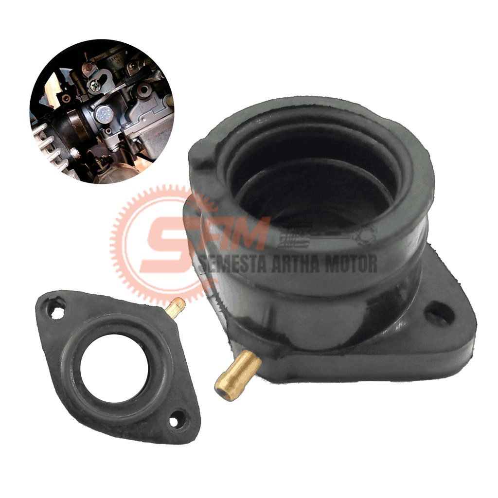 Jual Manipul Karet Intake Manifold Motor Yamaha ScorpioZ Z Sambungan Carbu Manipol | Shopee ...