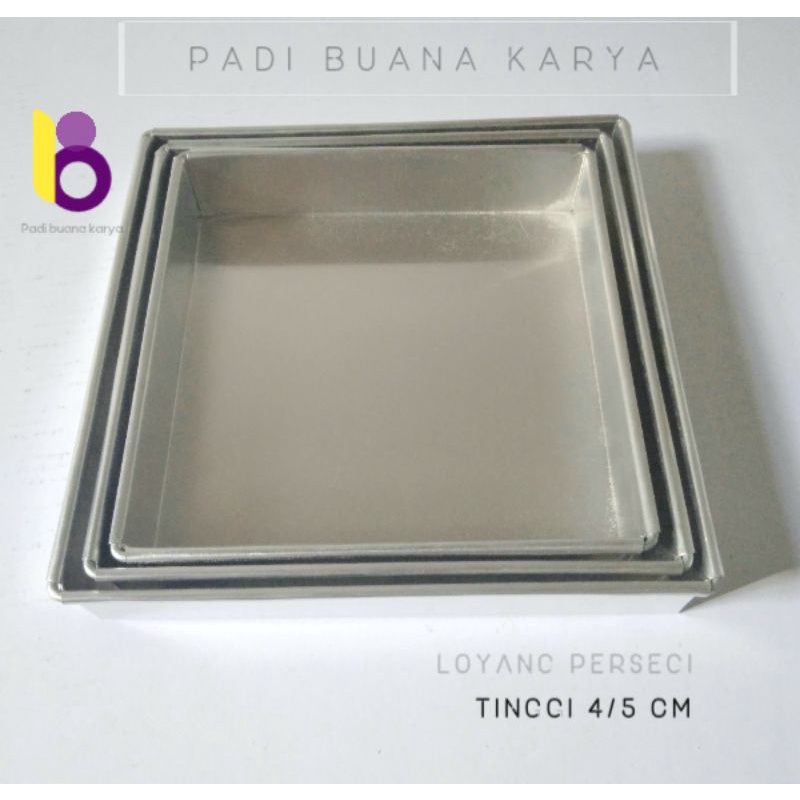 Jual loyang kotak persegi tinggi 4cm dan 5cm spiku, lapis surabaya ...