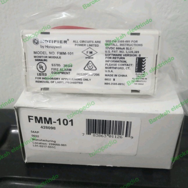 Jual Detect Minim Monitor Module Notifier Fmm-101 Notifier / Fmm101 ...