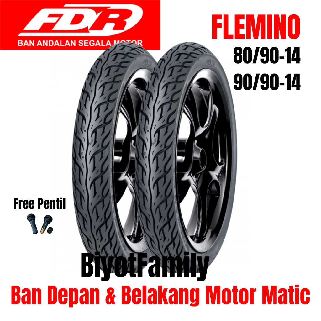 Jual Paket Ban Luar Motor Matic Tubles Fdr Flemino Ring 14 80.90 Dan 90.90 Beat Honda Beat ...