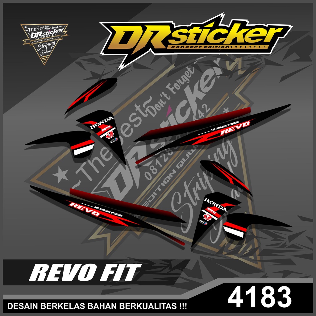 Jual 4183 Striping Sticker Revo Fit - Stiker Lis Variasi Revo Fit ...