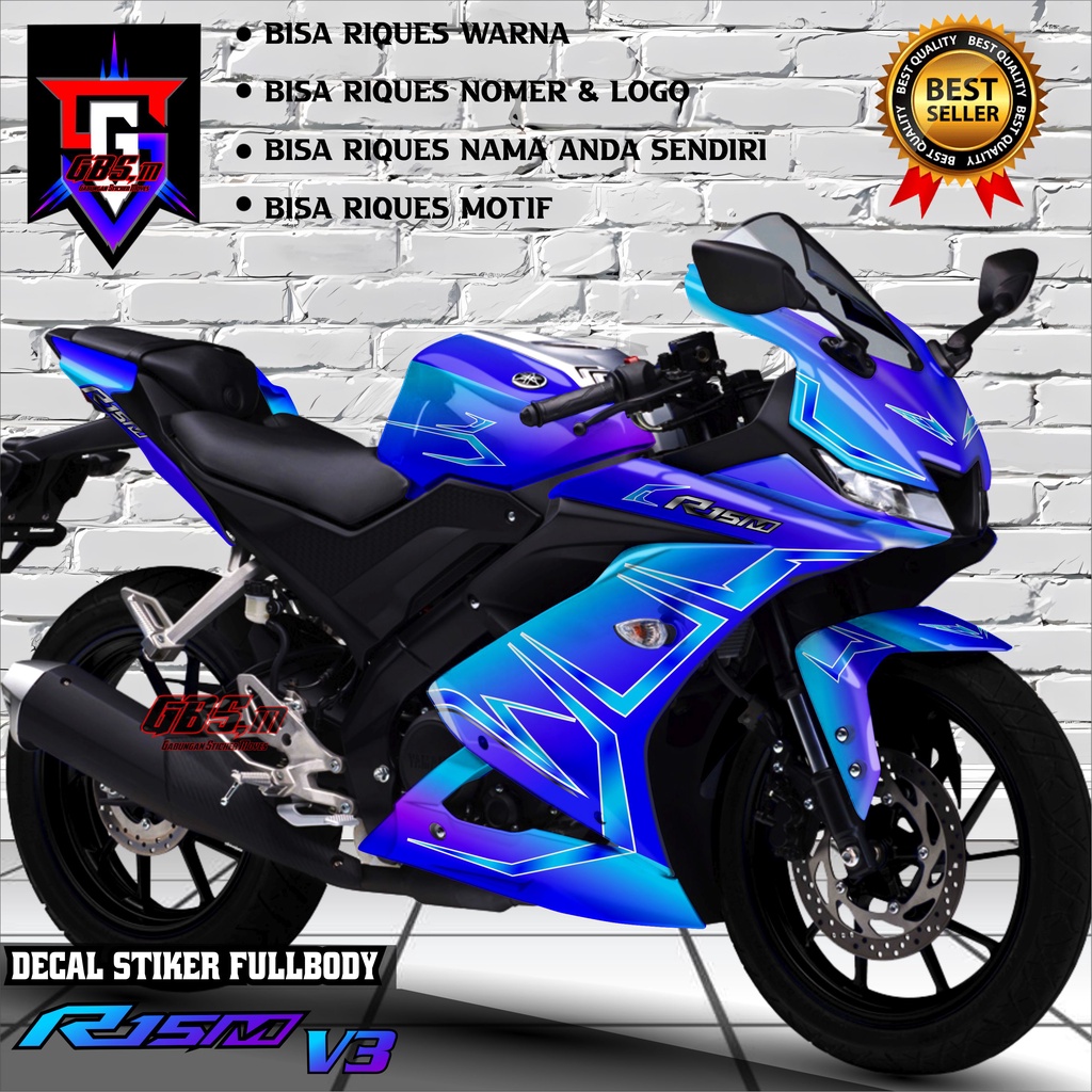 Jual Decal R15 V3 Fullbody Stiker Variasi Yamaha R15 V3 Full Body ...