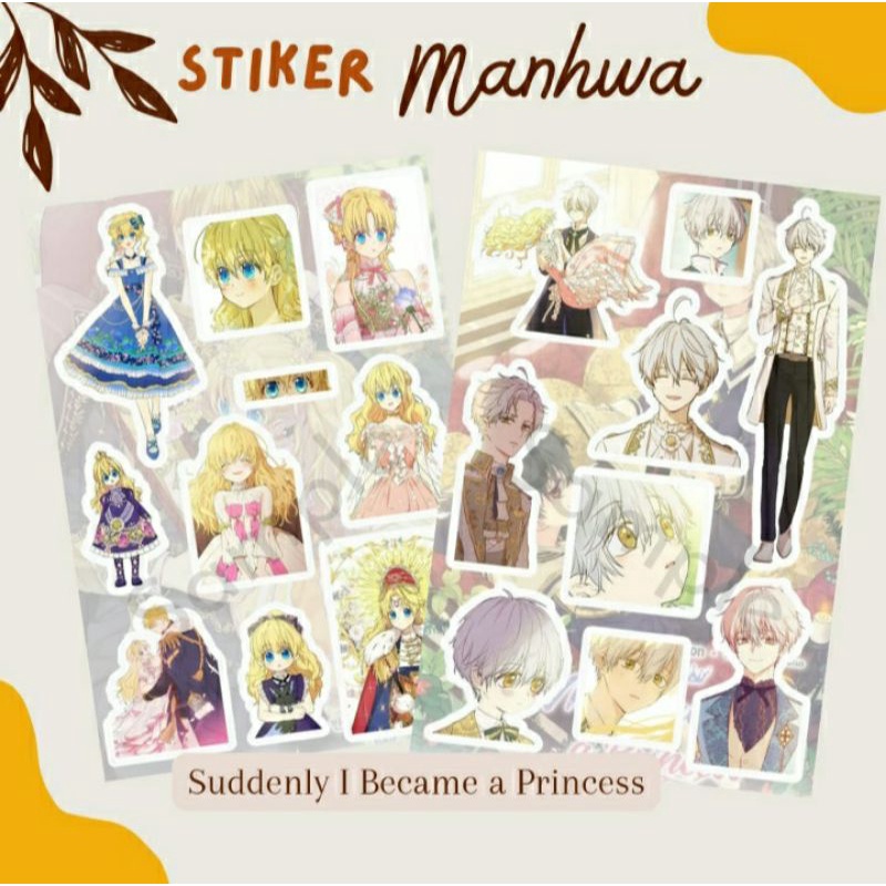 Jual Sticker Manhwa Suddenly I Became a Princess Waterproof Anti Air ...