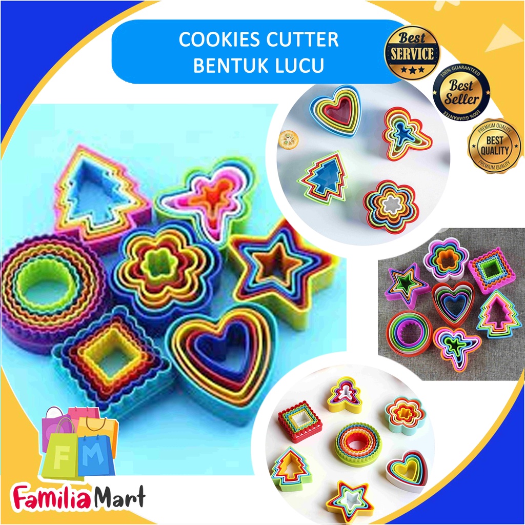 Jual CETAKAN KUE COOKIE CUTTER 5 SIZE PLASTIK CETAKAN BULAT LOVE ...