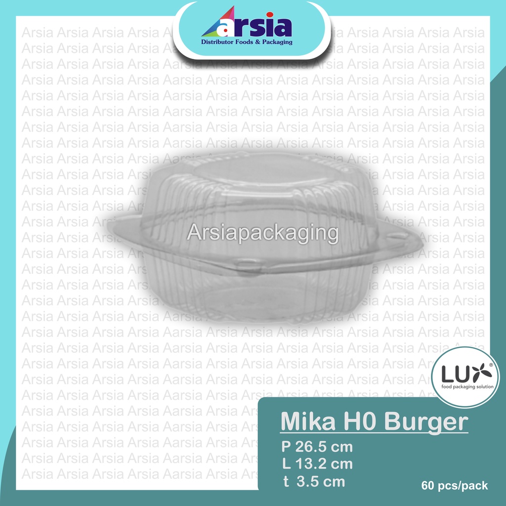 Jual Mika Burger / Plastik Burger H01 LUX (arsiapackaging) | Shopee ...