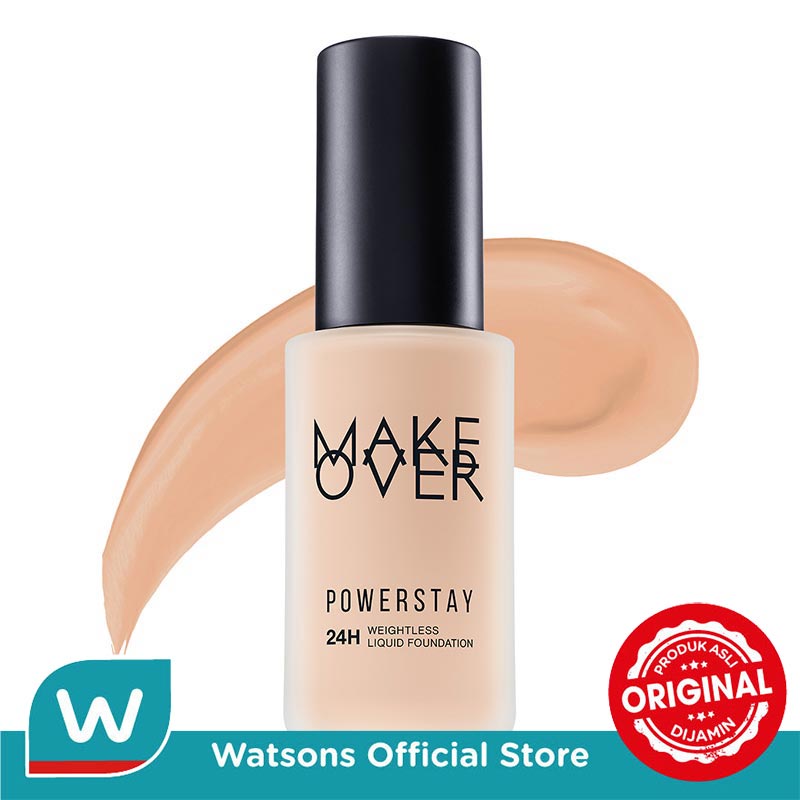 Jual MAKE OVER Powerstay Weightless Liquid Foundation N30 Natural Beige ...