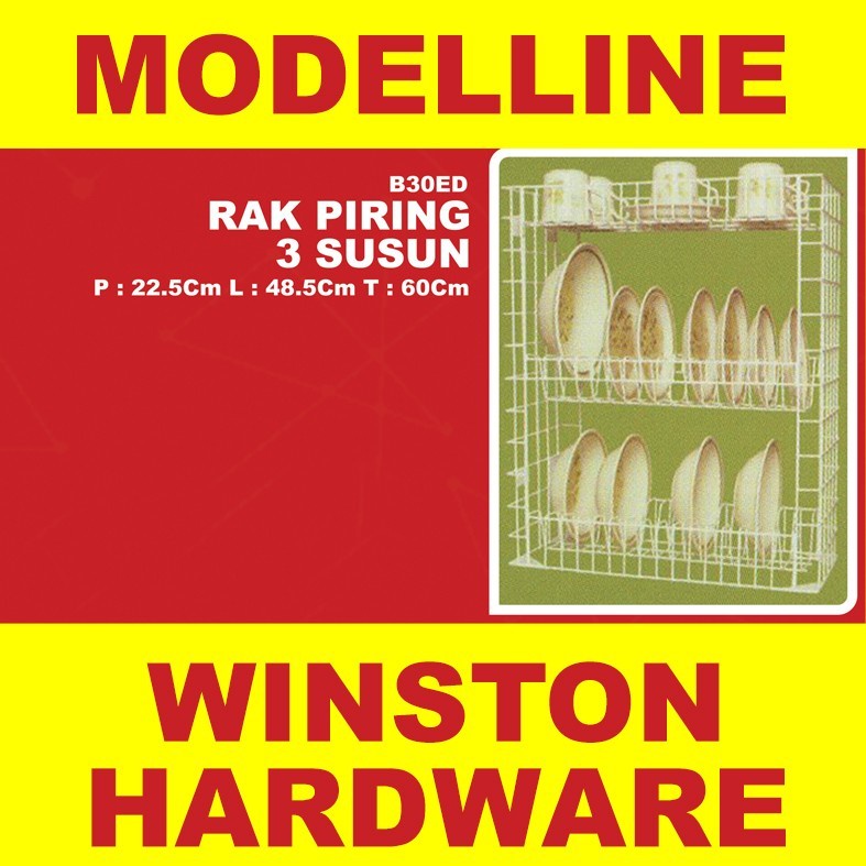 Jual TERMURAH Rak Piring dan Gelas Modeline B30ED DAN B30ED+T | Shopee ...