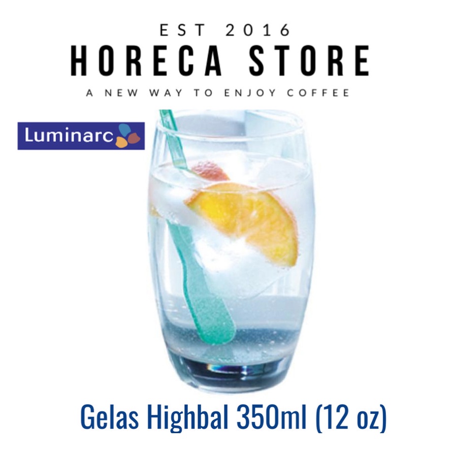 Jual Gelas Highball Luminarc Original HB 350ml 12 oz / Gelas Salto / Glass Cup Minum / Gelas ...