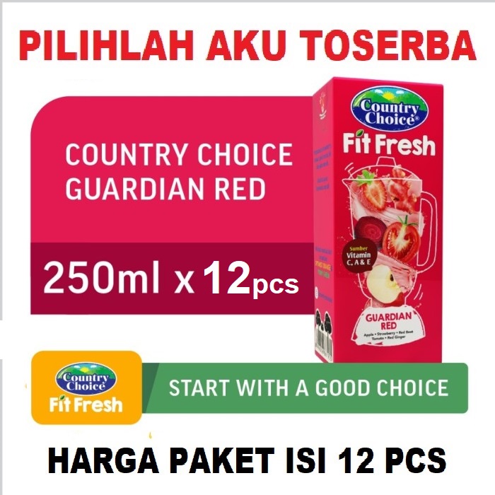 Jual Country Choice Fit Fresh GUARDIAN RED 250 ml - ( HARGA 12 pcs ...