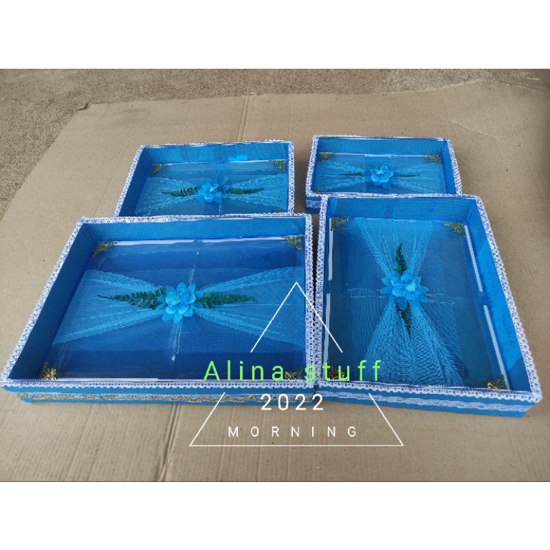 Jual kotak hantaran isi 2 3 dan 4 plus tutup mika murah banget model ...