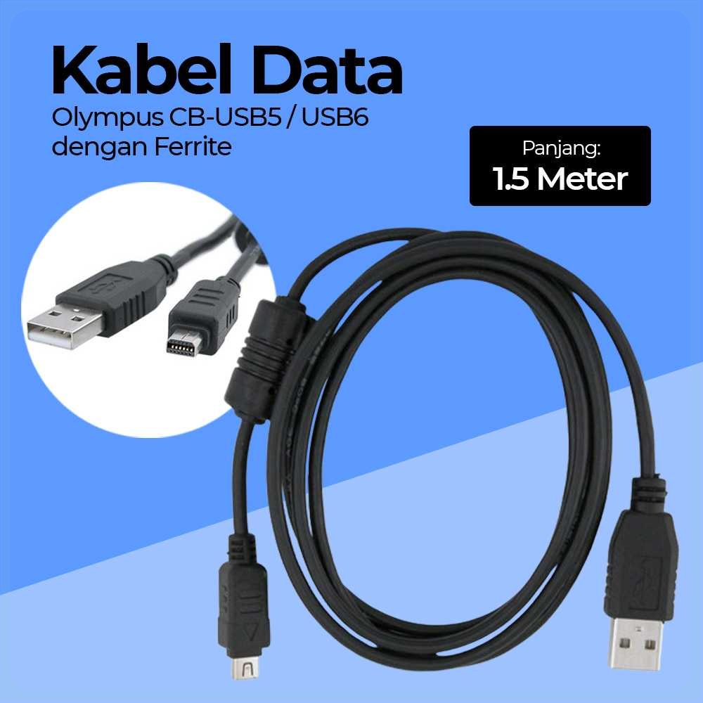 Jual Kabel Data Olympus CB-USB5 / USB6 dengan Ferrite | Shopee Indonesia