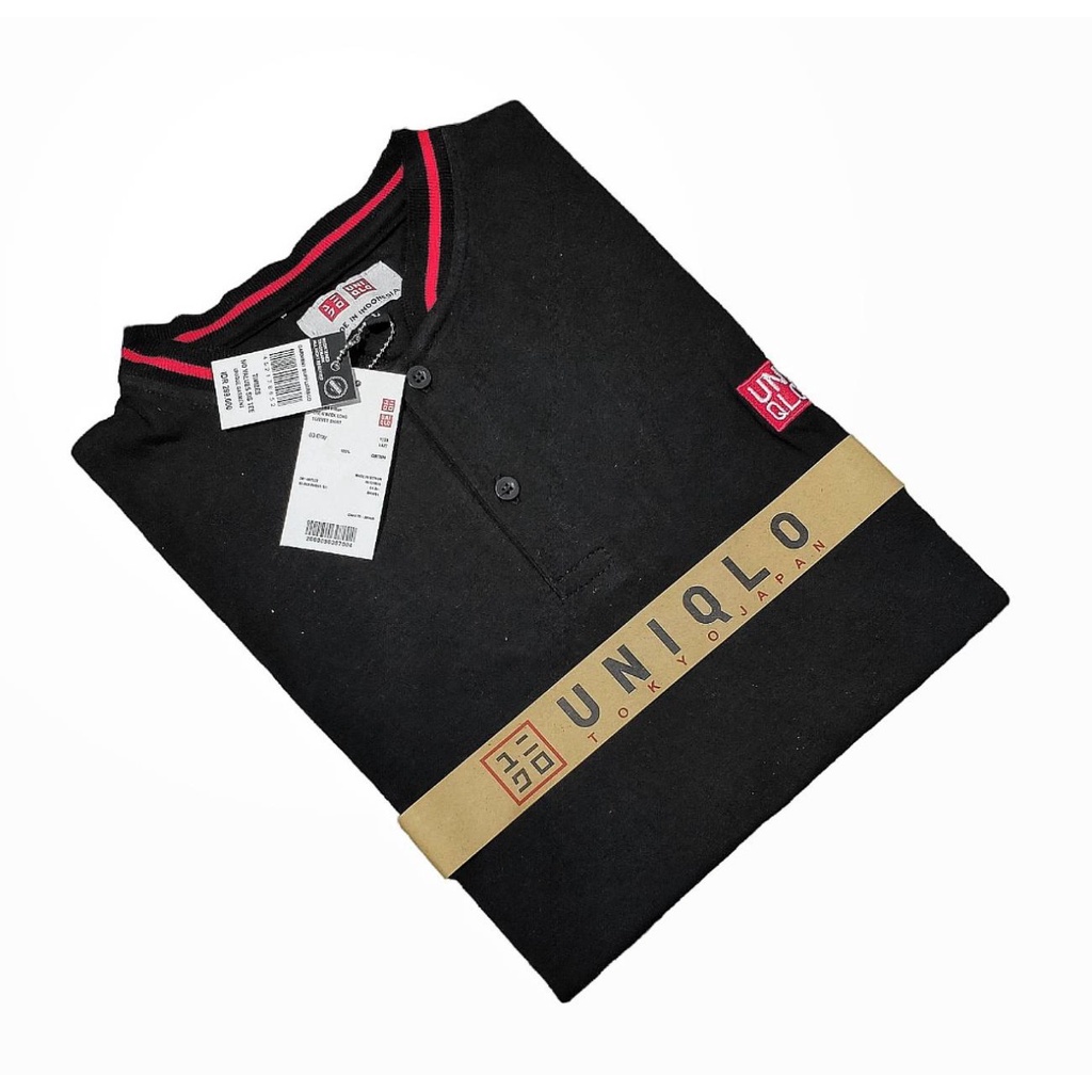Jual BAJU KAOS PRIA UNIQLO KANCING PREMIUN LENGAN PENDEK M L XL ...