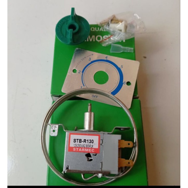 Jual thermostat kulkas 1 pintu model tombol / termostat 130 untuk ...
