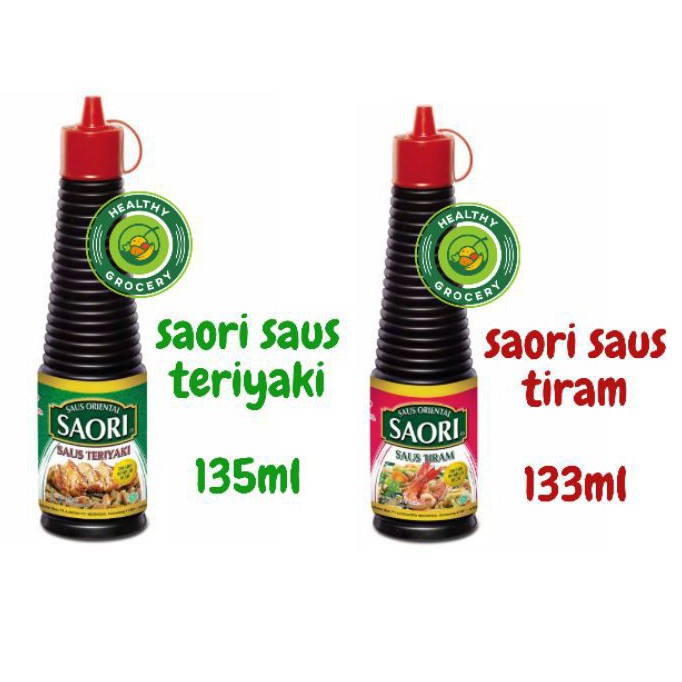 Jual SAORI SAOS TERIYAKI @135ML & SAORI SAOS TIRAM @133ML | Shopee ...