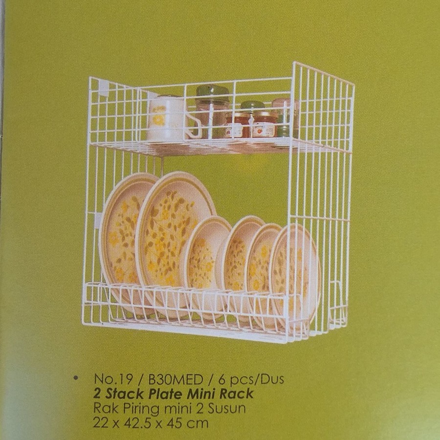 Jual Rak Modelline B30ED + T / Rak Piring Kitchen 3 Susun + Tatakan ...