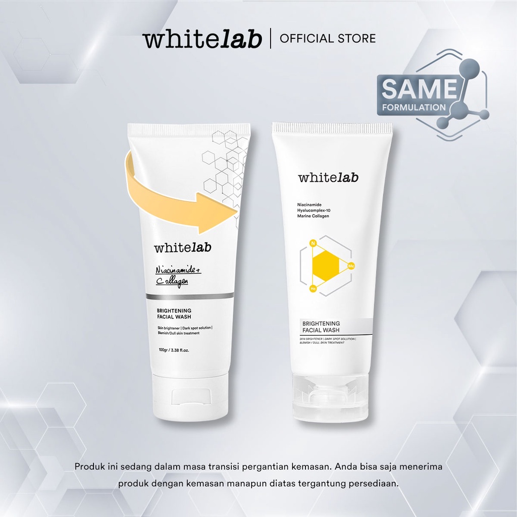 Jual WHITELAB Brightening Facial Wash - Cleanser WHITELAB - Face Wash ...