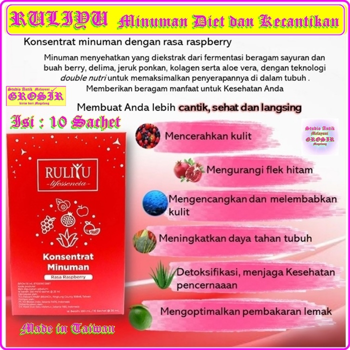 Jual RULIYU LIFESSENCIA RASPBERRY 37777 - VITAMIN KECANTIKAN - OBAT ...
