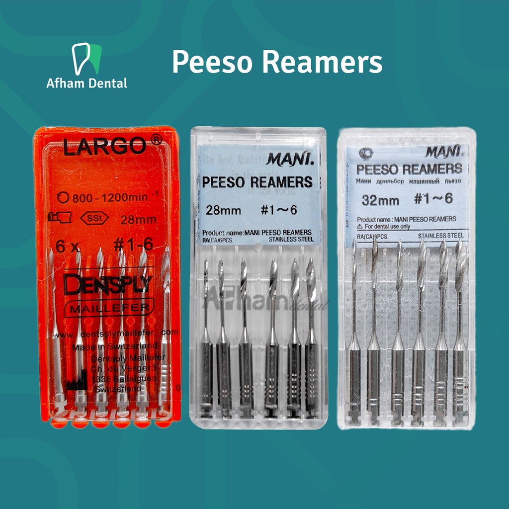 Jual DENTAL PEESO REAMER MANI 28MM 32MM TERLARIS AFHAM DENTAL | Shopee Indonesia