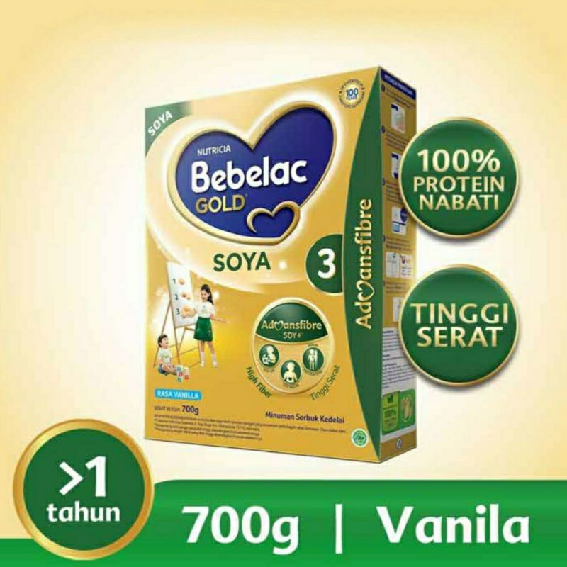 Jual SUSU BEBELAC 3 SOYA VANILLA 700GR EXP 2024 MURAHH | Shopee Indonesia