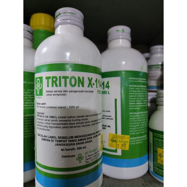 Jual TRITON X-114 500ML penembus,perata,pelekat untuk tanaman | Shopee Indonesia