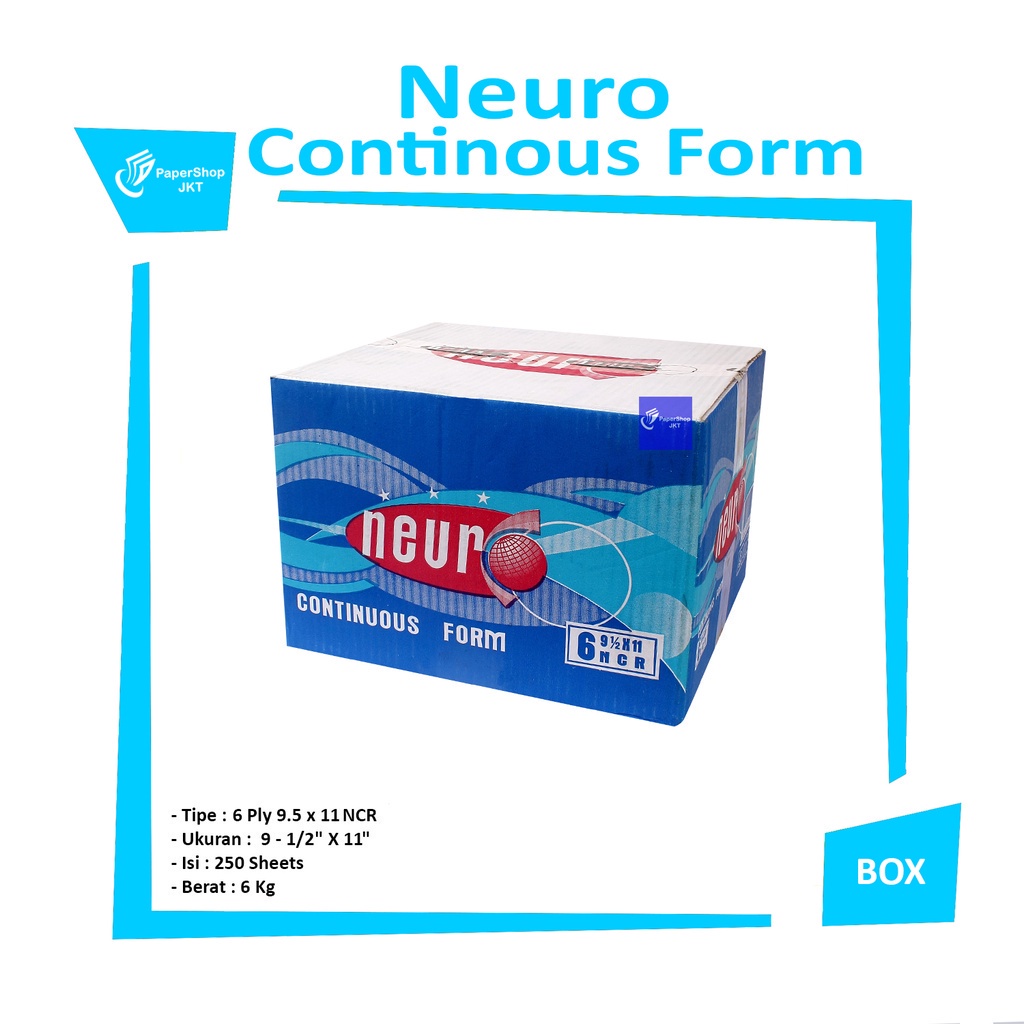 Jual NEURO - Continous Form 6 Ply 9 1/2 x 11 ( K6 Neuro ) NCR - Box ...