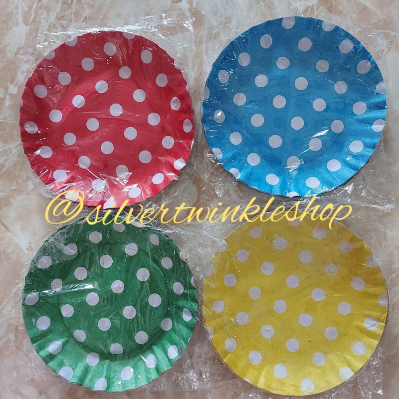Jual Piring kertas polkadot warna warni kue ulang tahun cake happy birthday perlengkapan pesta ...