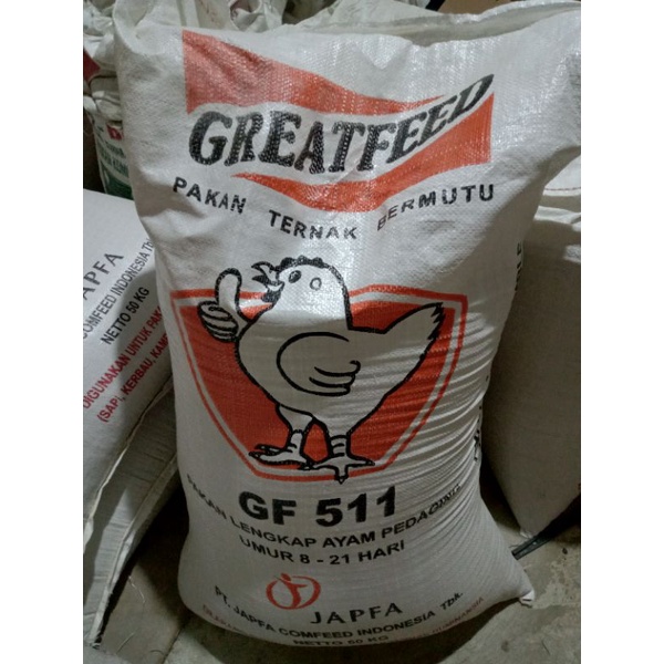 Jual Pakan Ayam Broiler Starter GF 511 Japfa Comfeed Repack 10 Kg ...