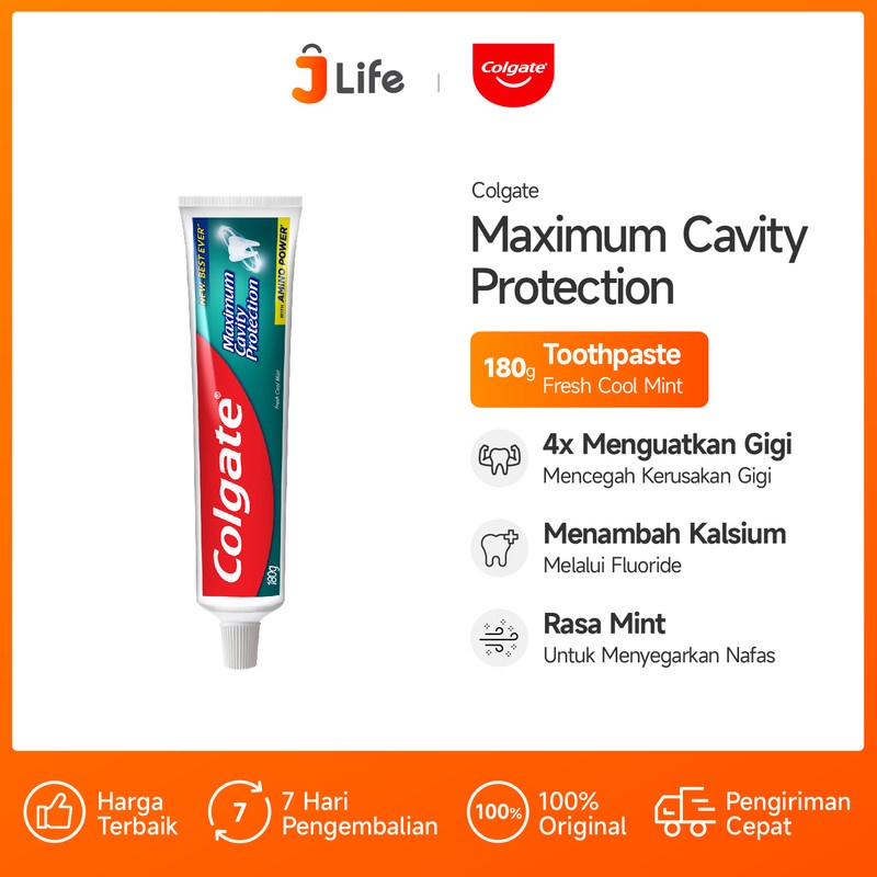 Jual Colgate Maximum Cavity Protection Fresh Cool Mint Toothpaste/Pasta ...