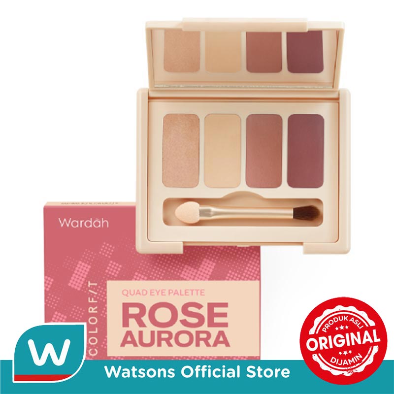 Jual WARDAH Colorfit Quad Eye Palete 02 Rose Aurora | Shopee Indonesia