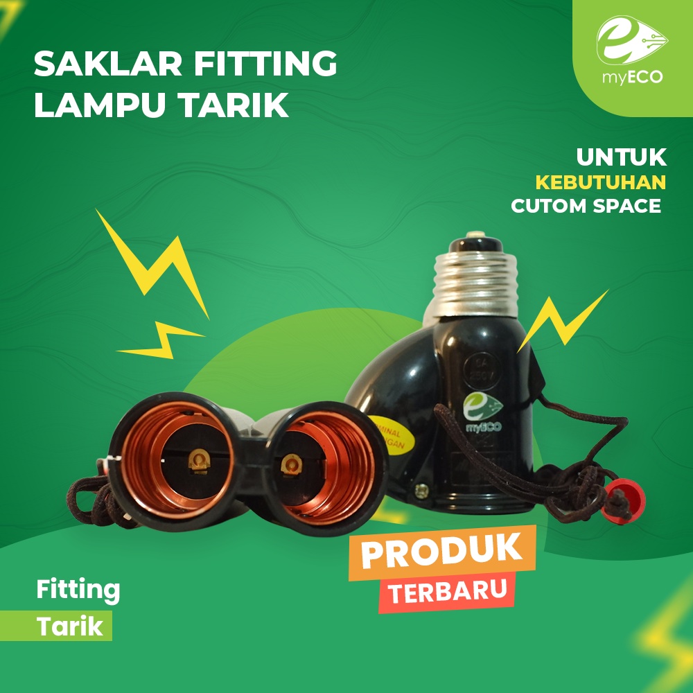 Jual Fitting Socket Double Gantung Tali Tarik Cabang 2 Bohlam Lampu E ...