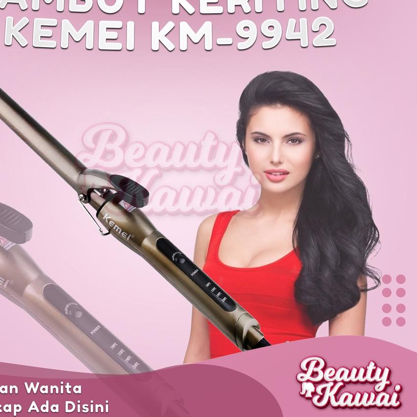 Jual Alat Catokan Curly KM-9942 Catok Rambut Keriting Kemei Profesional ...