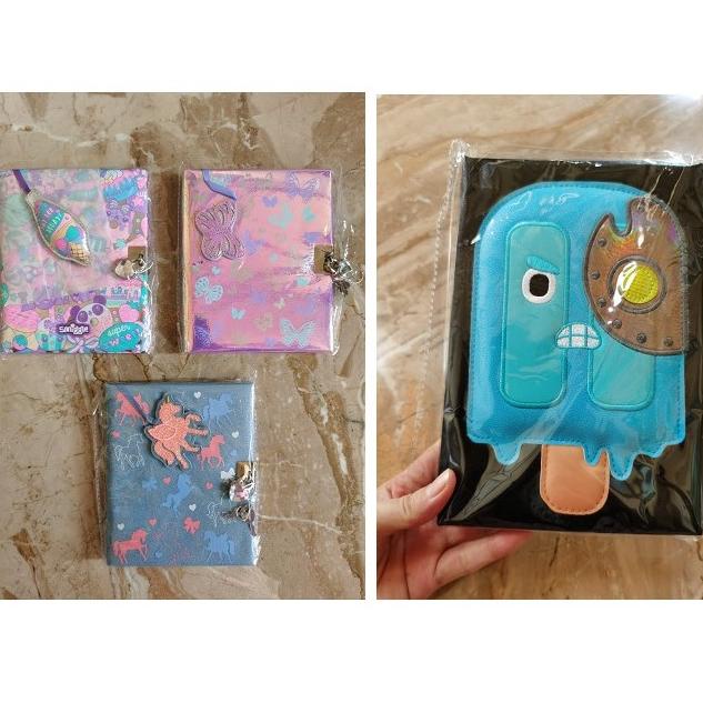 Jual Smiggle Notebook Lock Unicorn Butterfly Icecream / Diary Journal | Shopee Indonesia
