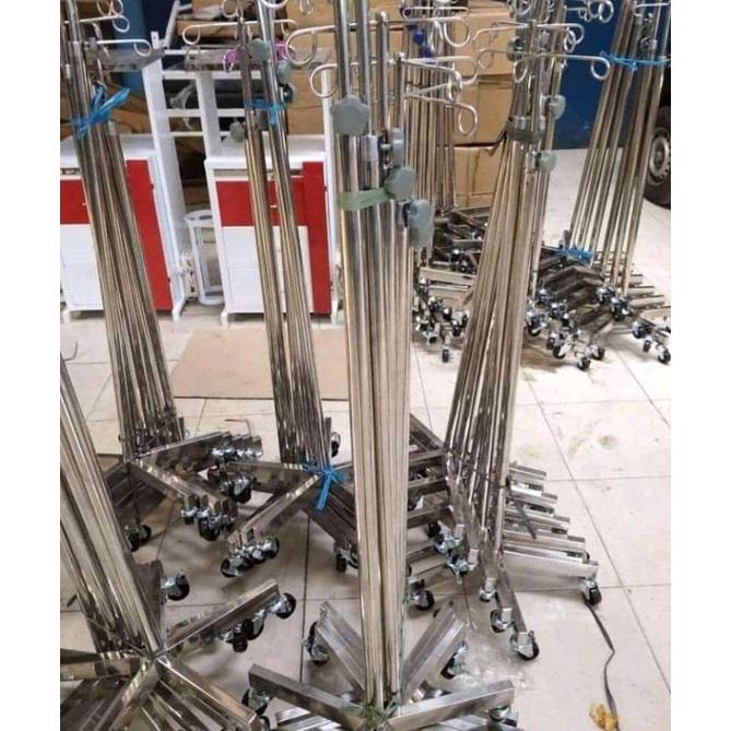 Jual Tiang infus kaki 3 stainless/Tiang infus/Tiang infus | Shopee ...