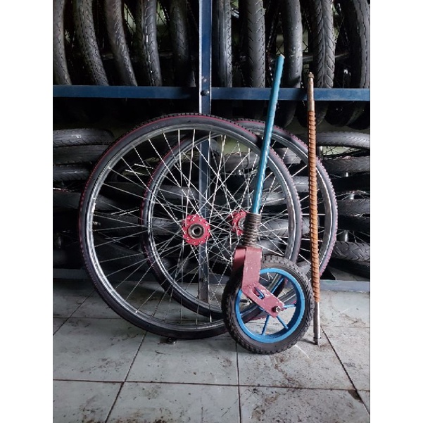 Jual Roda Gerobak ring 28 Becak atau Ontel + Geletrek ( satu pasang ...