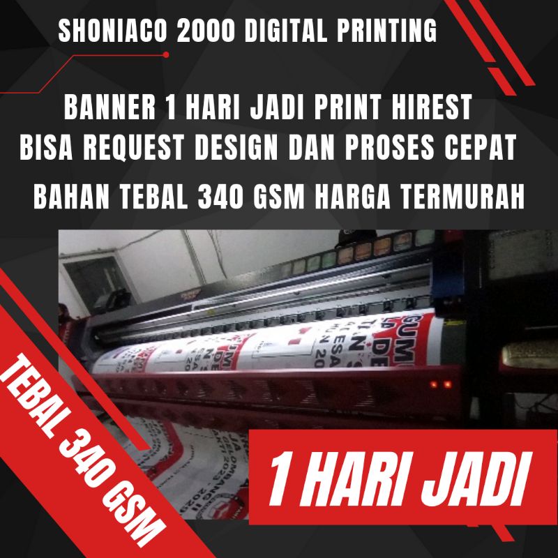 Jual PRINT BANNER UKURAN 3X2 M PROSES CEPAT 1 HARI JADI KUALITAS HIREST ...