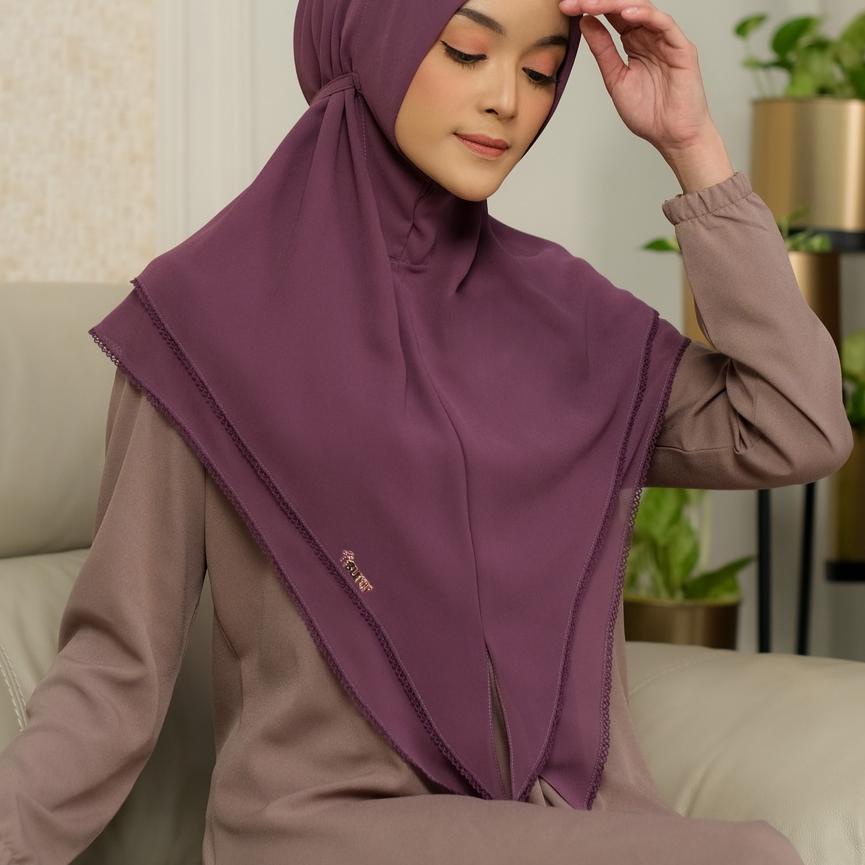 Jual ☋ Fisura Scarf Khimar Instan Renjana Polos 2 Layer | Shopee Indonesia