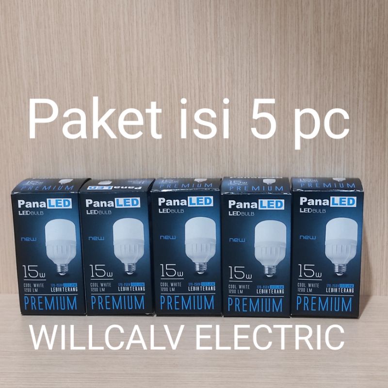 Jual Paket 5 Pc Lampu led PANALED by LUBY 15W cahaya putih E27 / Lampu led kapsul 15w cahaya ...