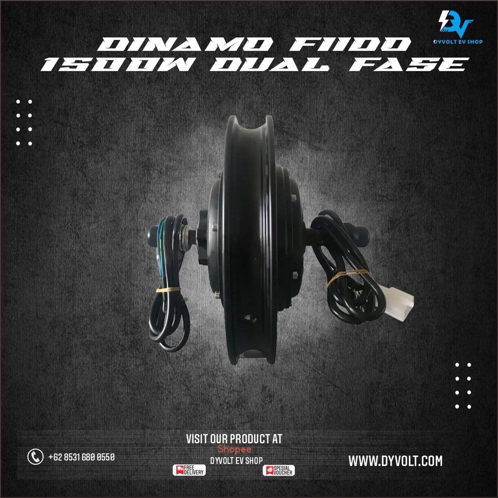 Jual Motor Hub Bldc 1500W Dual Fase | Shopee Indonesia