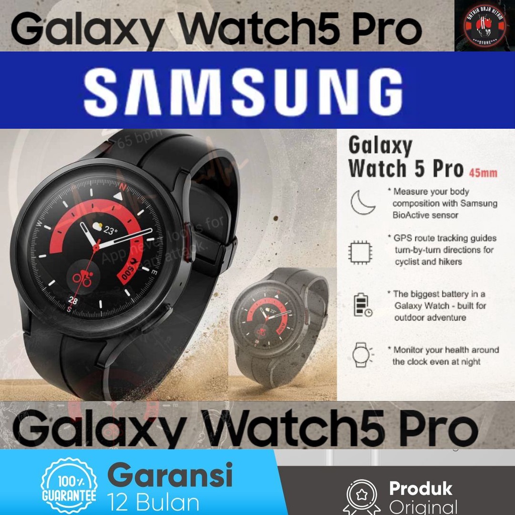 Jual SAMSUNG WATCH 5 PRO 45mm R920 GARANSI RESMI | Shopee Indonesia