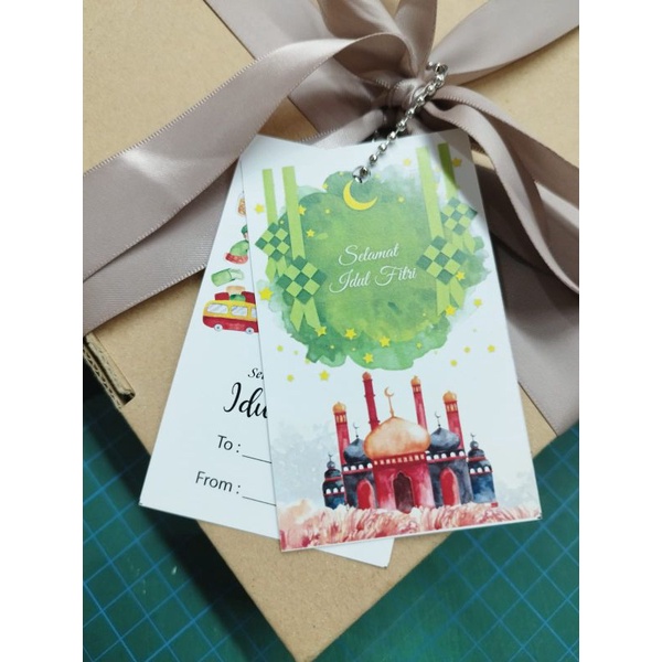 Jual kartu tag hampers idul fitri W 25 set | Shopee Indonesia