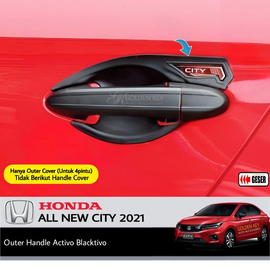 Jual JSL Outer Handle All New City 2021 Mangkok Pintu Activo Blacktivo | Shopee Indonesia