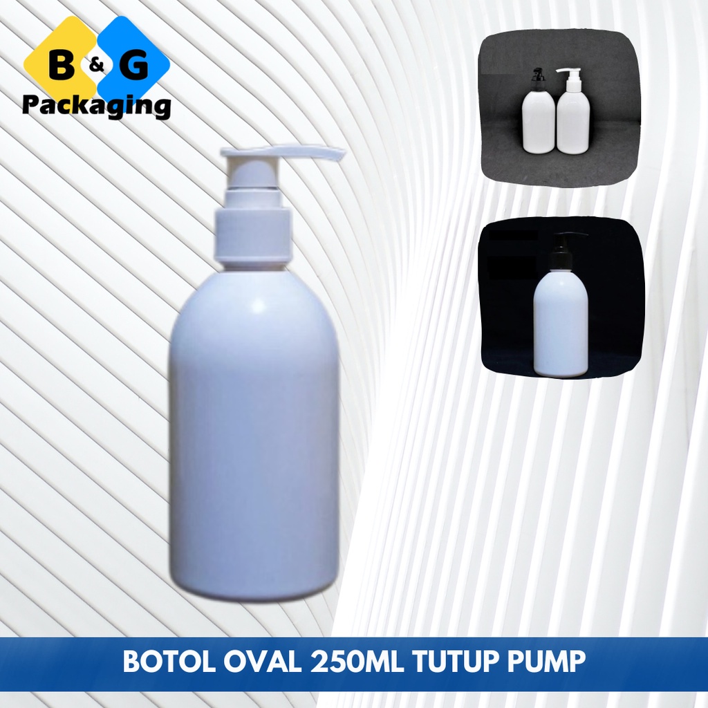 Jual BOTOL 250ML PUTIH PUMP N24 BOTOL SABUN HAND WASH ISI ULANG - BOTOL PUMP 250ML OVAL PUTIH ...