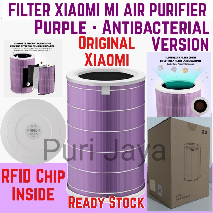 Jual Pure Original Xiaomi Filter Hepa Cartridge Mi Air Purifier Pro 3 2 ...